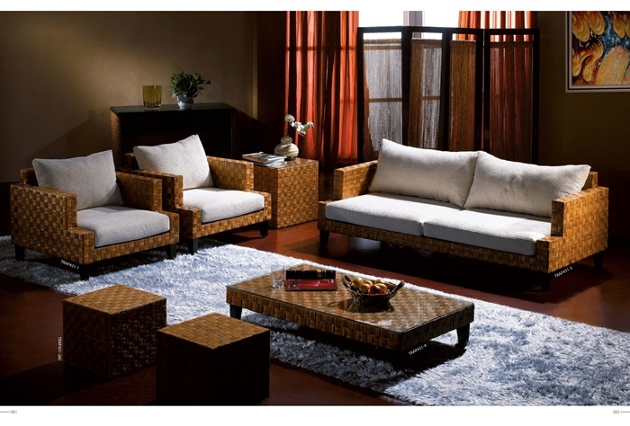 QUALITY POLY RATTAN SOFA SET